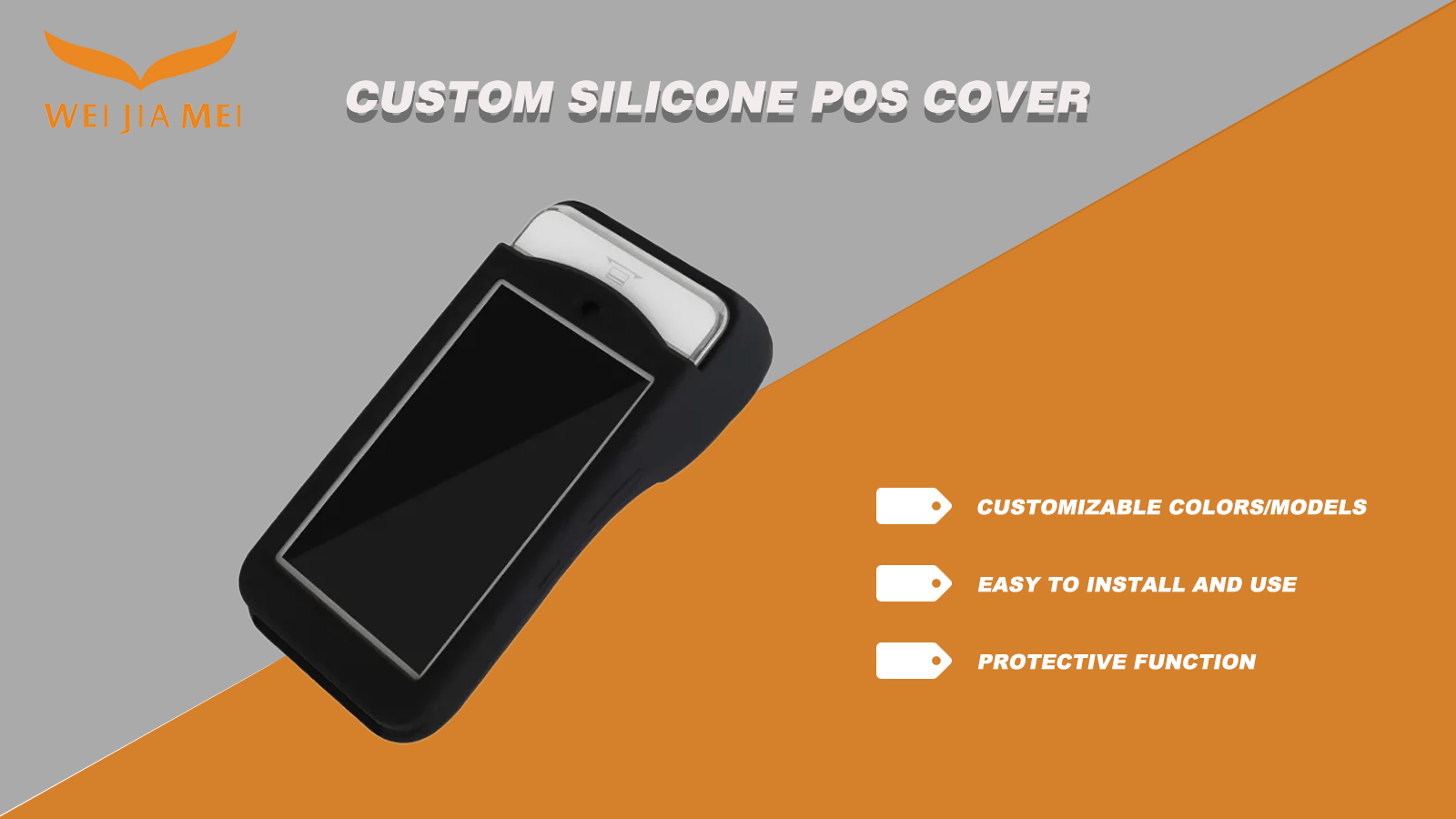 Waterproof PAX A920 Silicone POS Machine Case Cover For Dust Prevention ...