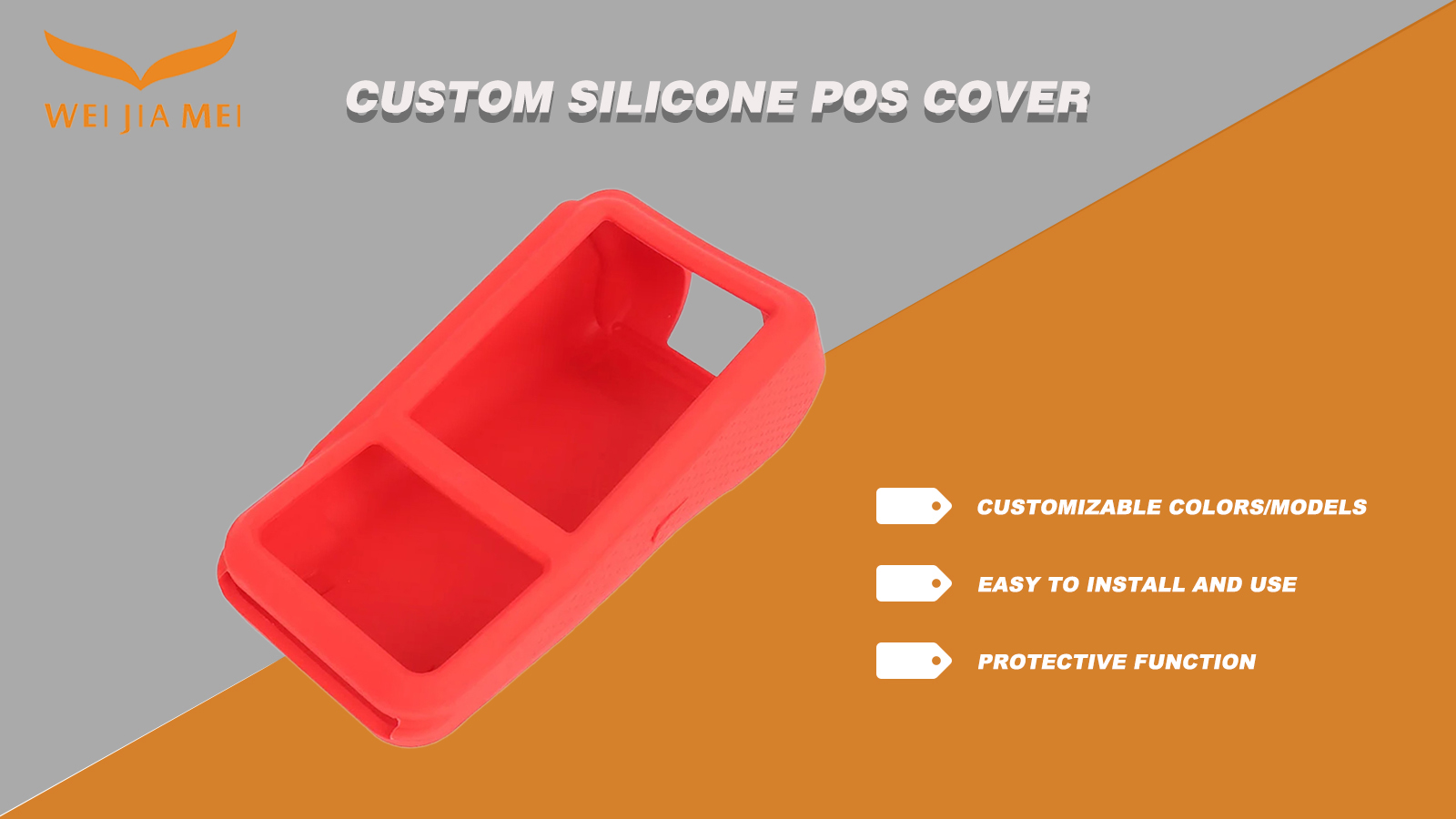 Custom V400M Silicone Pos Machine Cover & Pos Case Manufacturer - WJM
