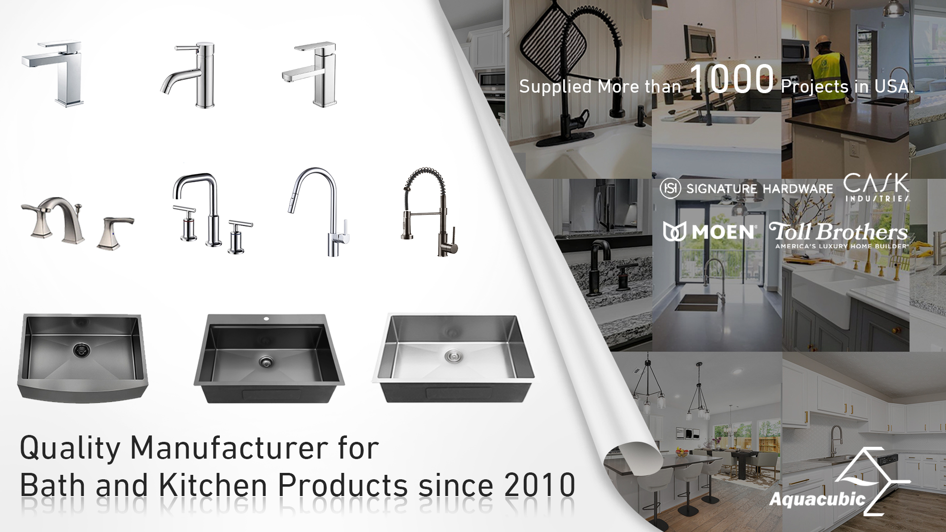 Custom Faucets Manufacturers,Wholesale Kitchen Sink Suppliers | Aquacubic