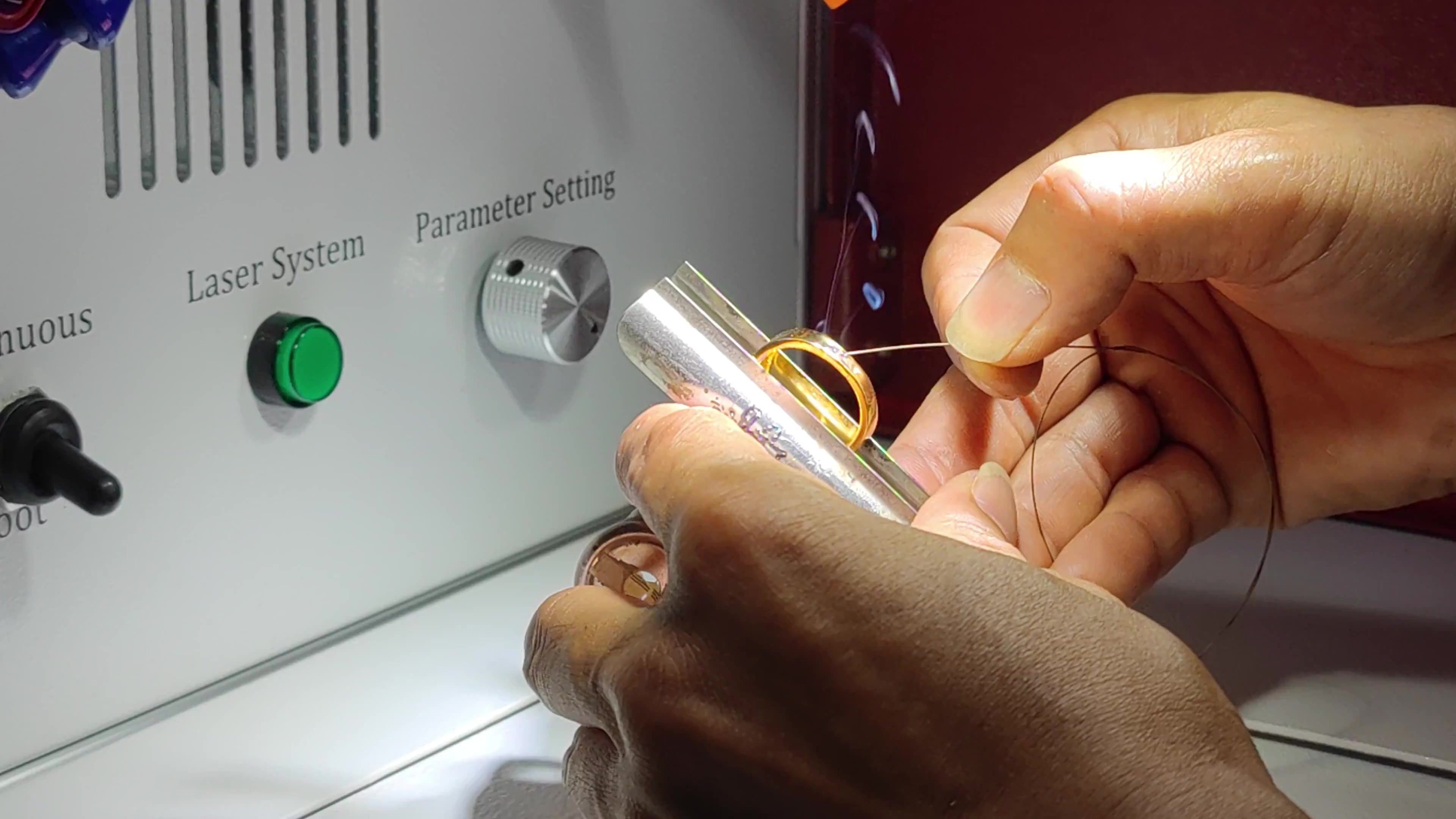 Finger Ring Repairing with Laser Machine
