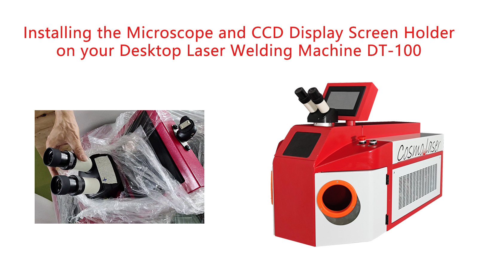 Installing the Microscope and CCD Display Screen Holder on your Desktop ...