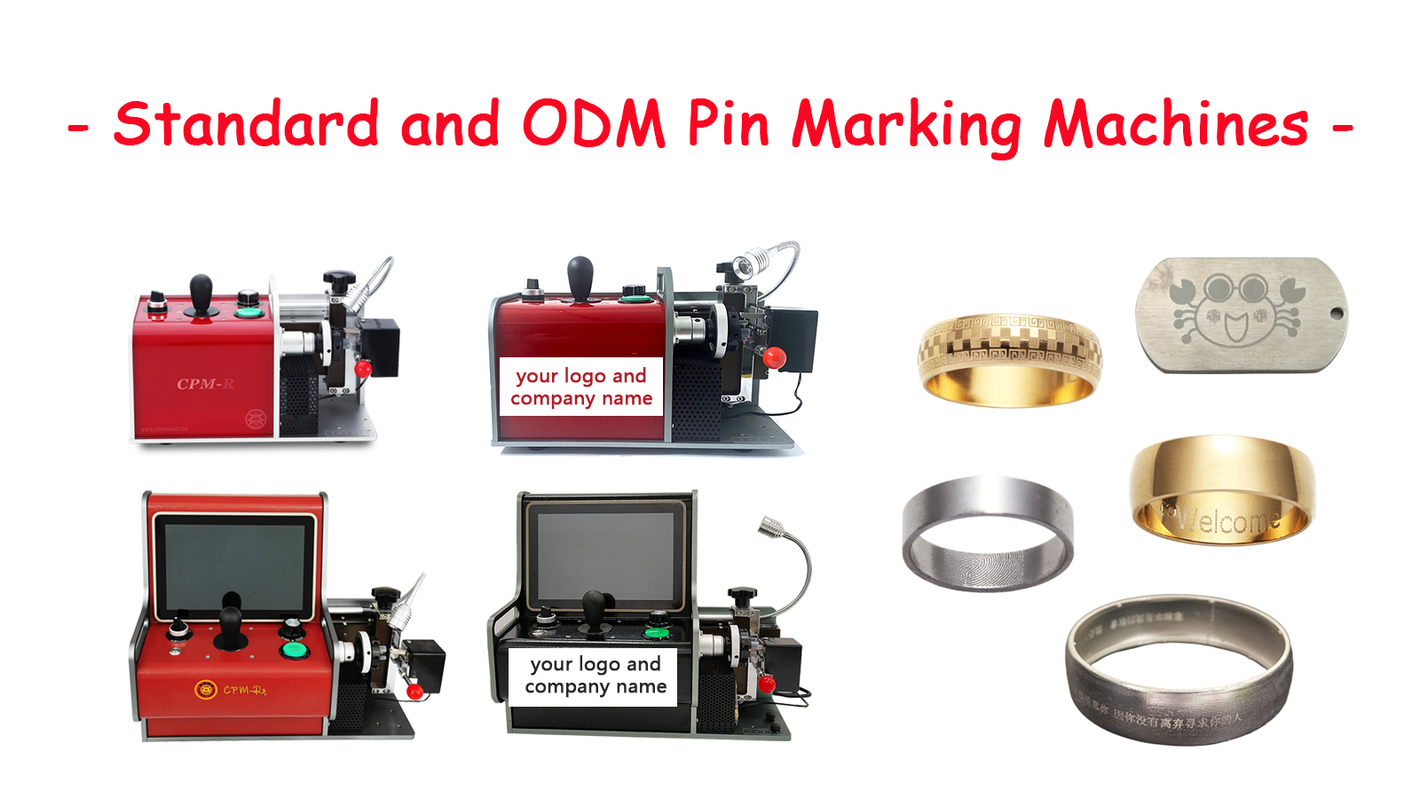 Provide ODM Service on Pin Marking Machines | Cosmo Laser
