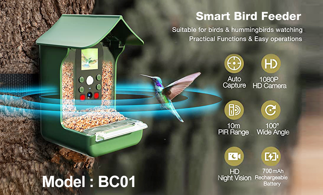 Bird Feeder Camera/Hot Selling Outdoor Camera/1.3MP CMOS sensor /1080P ...