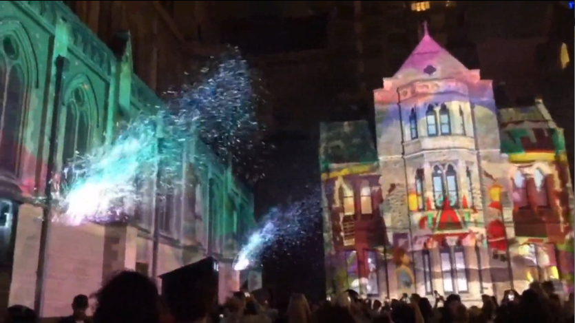 Christmas façade projection show | GZKEDRO