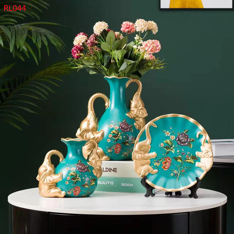 Home ceramics porch wedding gift TV cabinet vase table decoration vase ...
