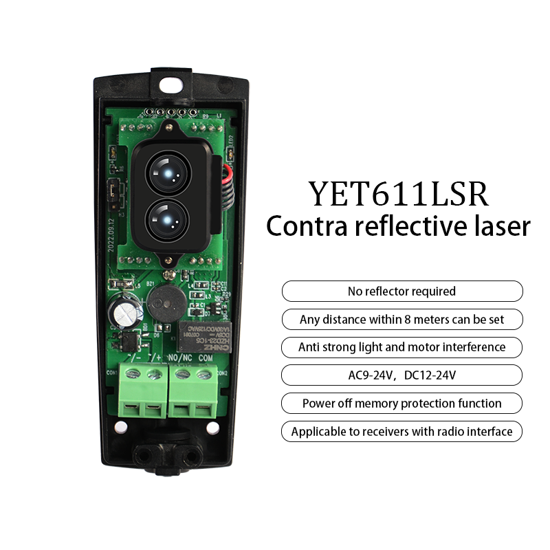 YET611LSR Reflective Laser Photocell Sensor