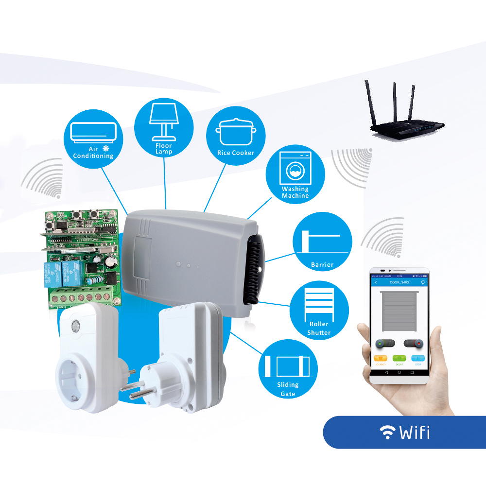 YET402PC-V2.0 is a 2 channel DC9-24V big memory remote receiver | Yet ...