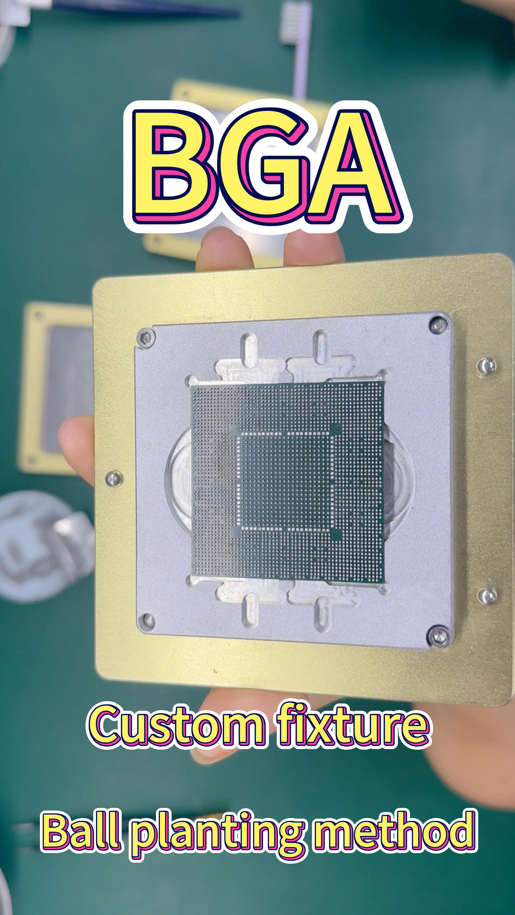 Teach you the correct use of ball planting jig for BGA ball planting ...