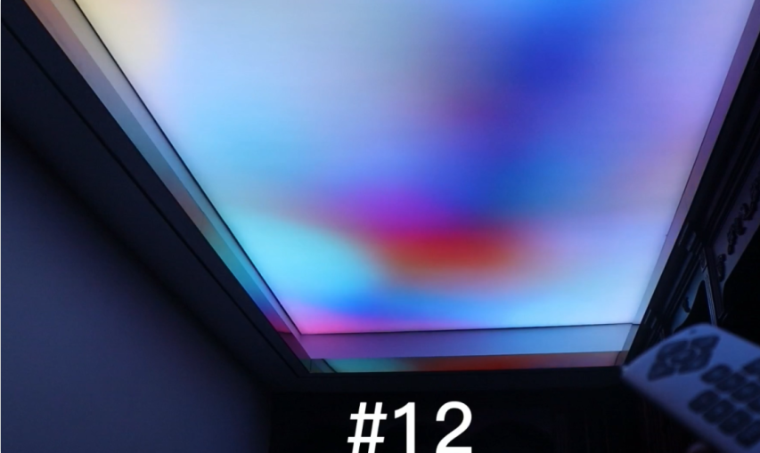 LED animation lightbox, LED colorful programming stretch ceilings