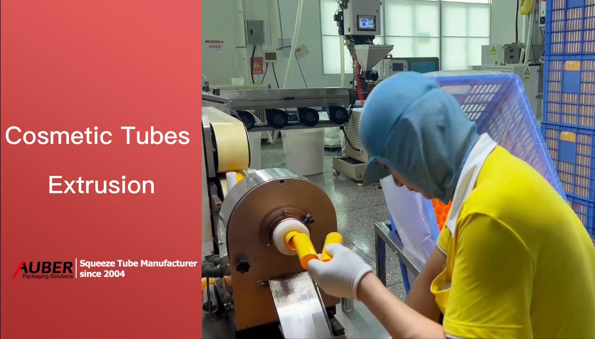 Auber packaging tube extruding
