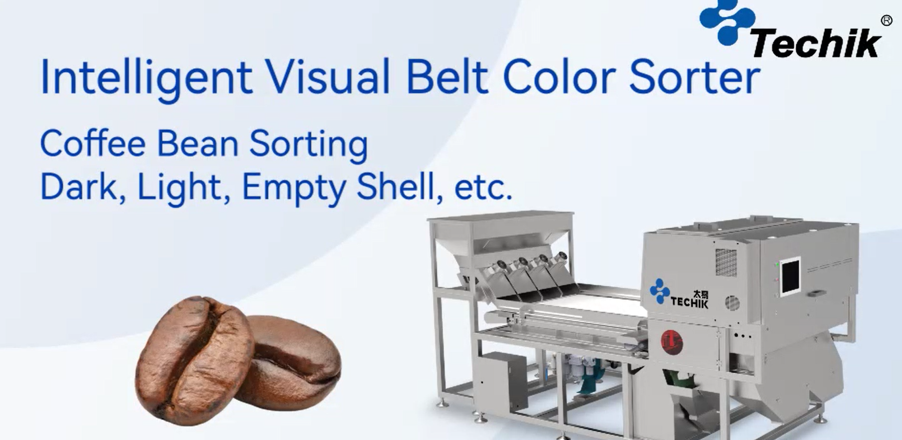 Green Roast Coffee Bean Optical Sorter | Techik Instrument (Shanghai ...