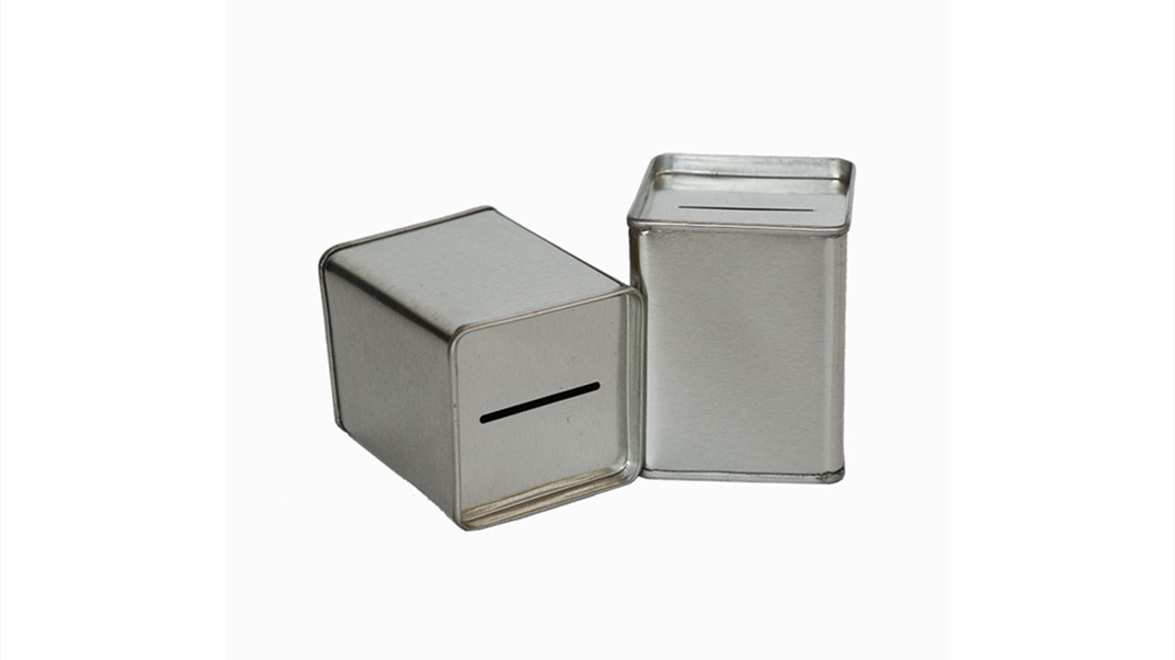 Plain High Quality Money Saving Coins Metal Storage Container Custom ...