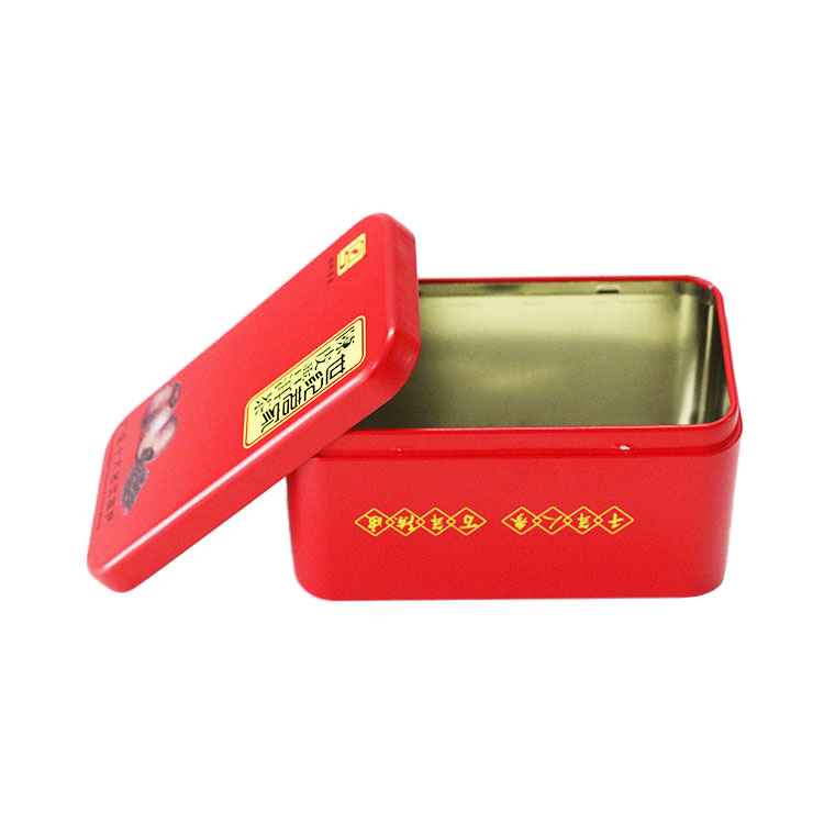 Factory Direct Sale Rectangular Air Tight Food Grade Tinplate Tea Tin Box-Color Can | Color Can