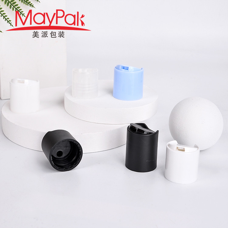 Custom 20mm 24mm 28mm Smooth PP Plastic Screw Press Disc Top Bottle Cap For Cosmetic Packaging ...