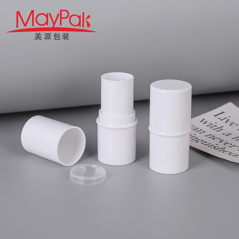 Empty Plastic PP 5g 7g Round PCR Recyclable Cosmetic Twist Up Lip Balm ...