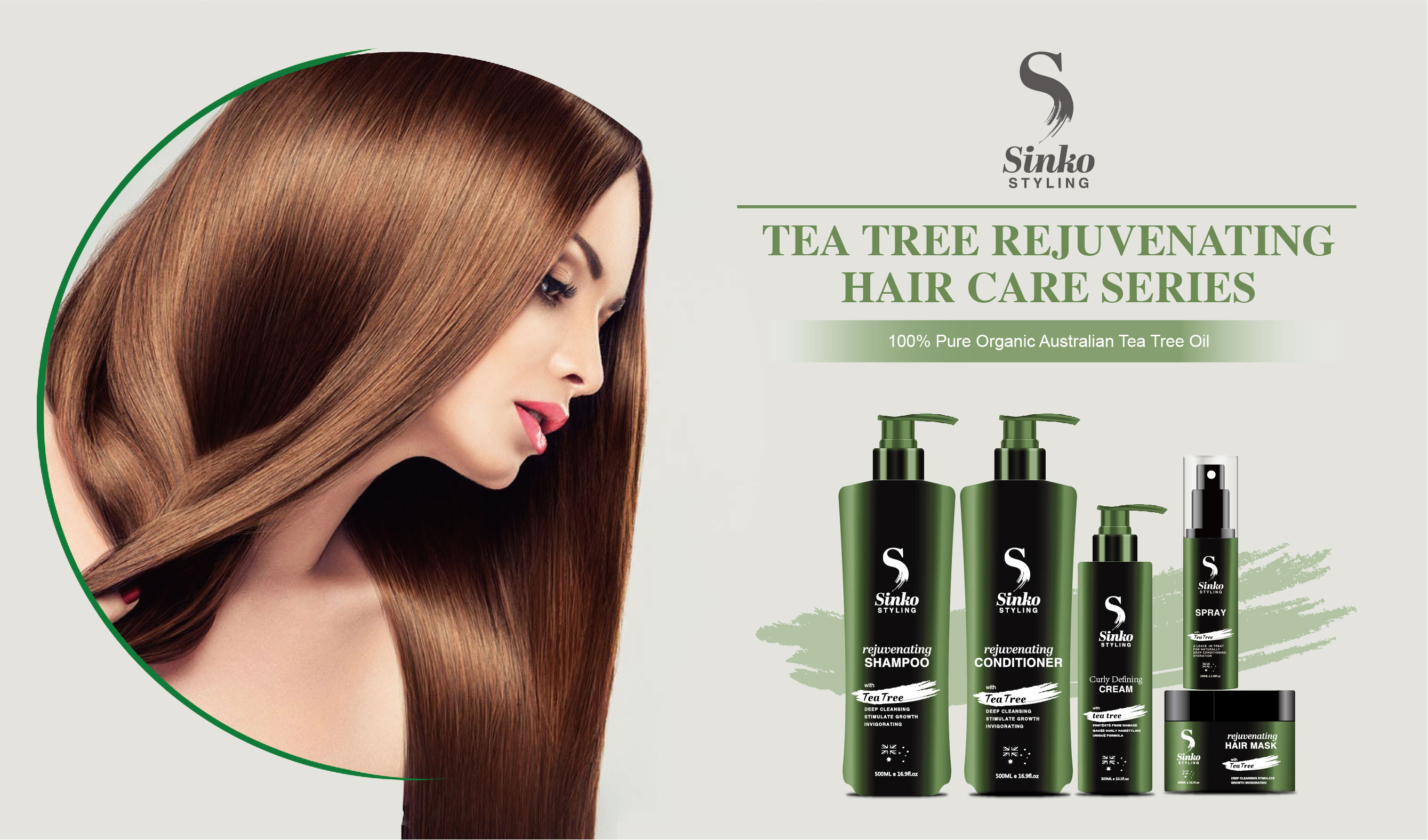Sinko Tea Tree Rejuvenating Boxes Set Hairstyle Shampoo And Conditioner ...