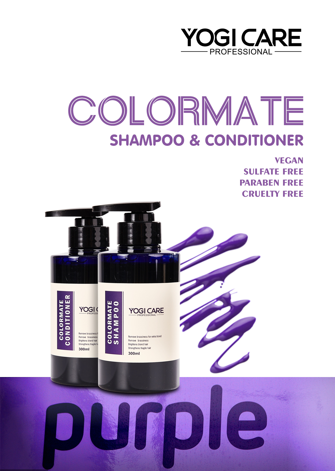Exclusively formulated Nourish Brighten Hair Purple No Yellow Shampoo ...
