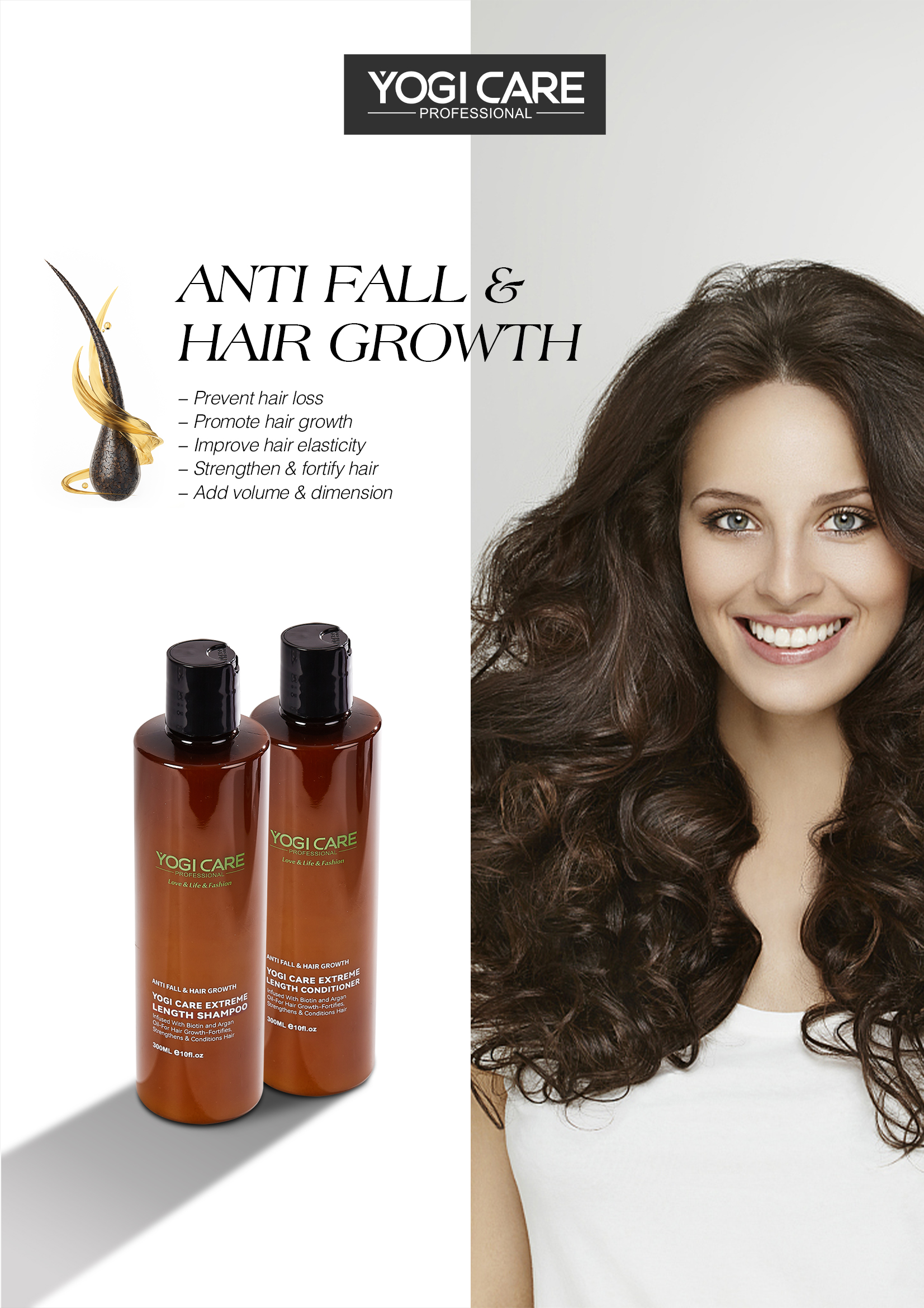 OEM extreme length biotin anti-shedding hair growth organic natural ...