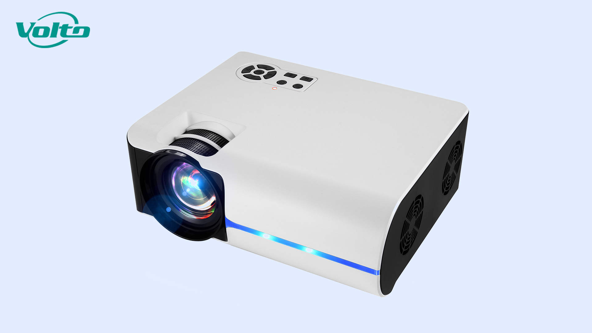 VOLTO Multimedia Projector Fire 505 Support 1080P Smart Home Office Use ...