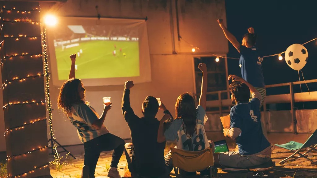 What is the effect of watching a football game with a projector ...
