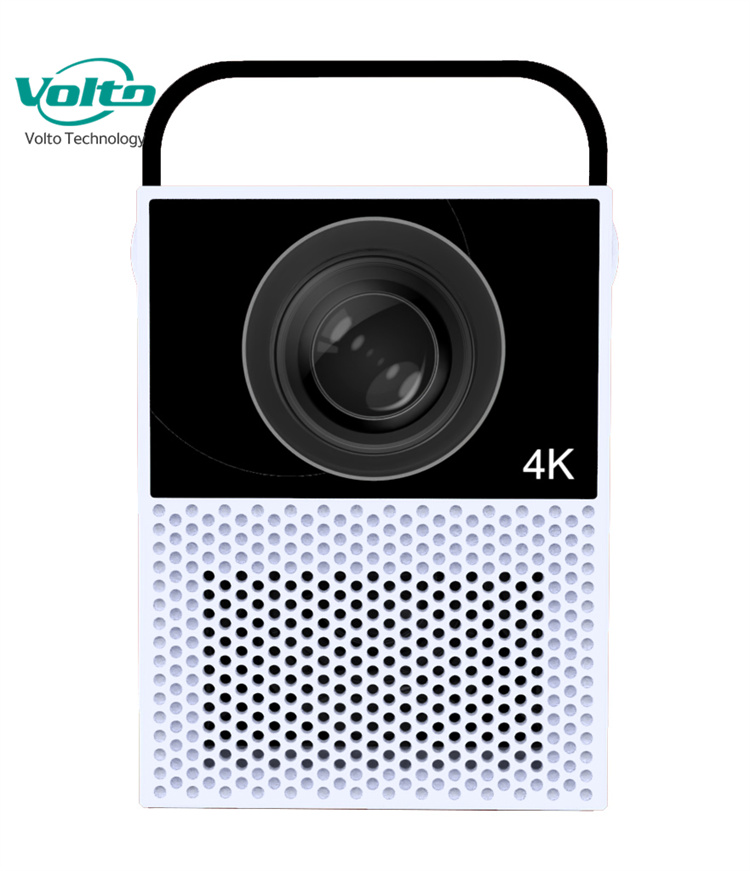 VOLTO Smart Mini Projector Android 9.0 Beamer Built-in Battery LCD ...