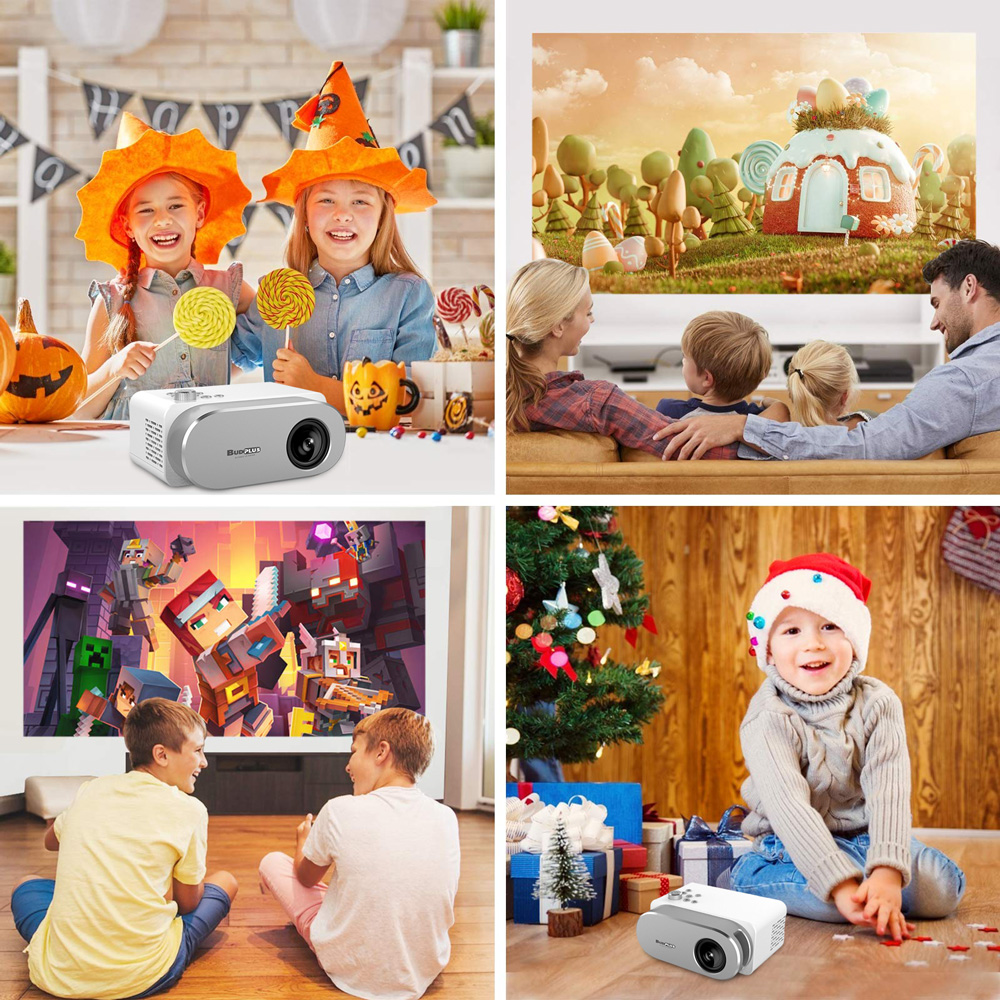 Quality Volto Budplus V1 1080P mini projector with speaker and game pad ...