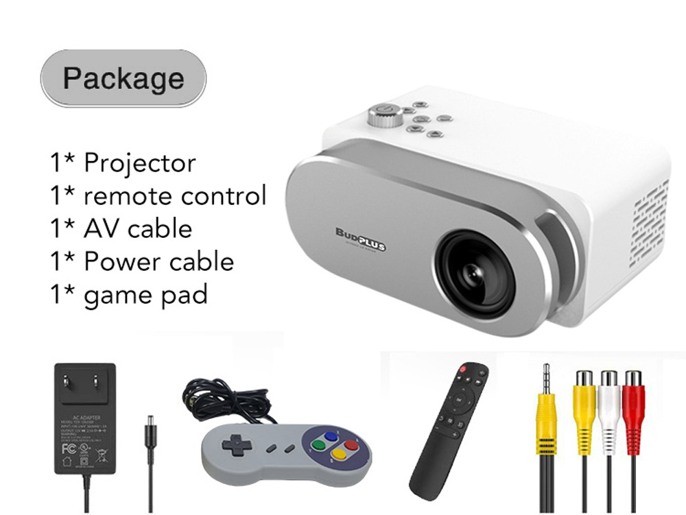 Quality Volto Budplus V1 1080P mini projector with speaker and game pad ...