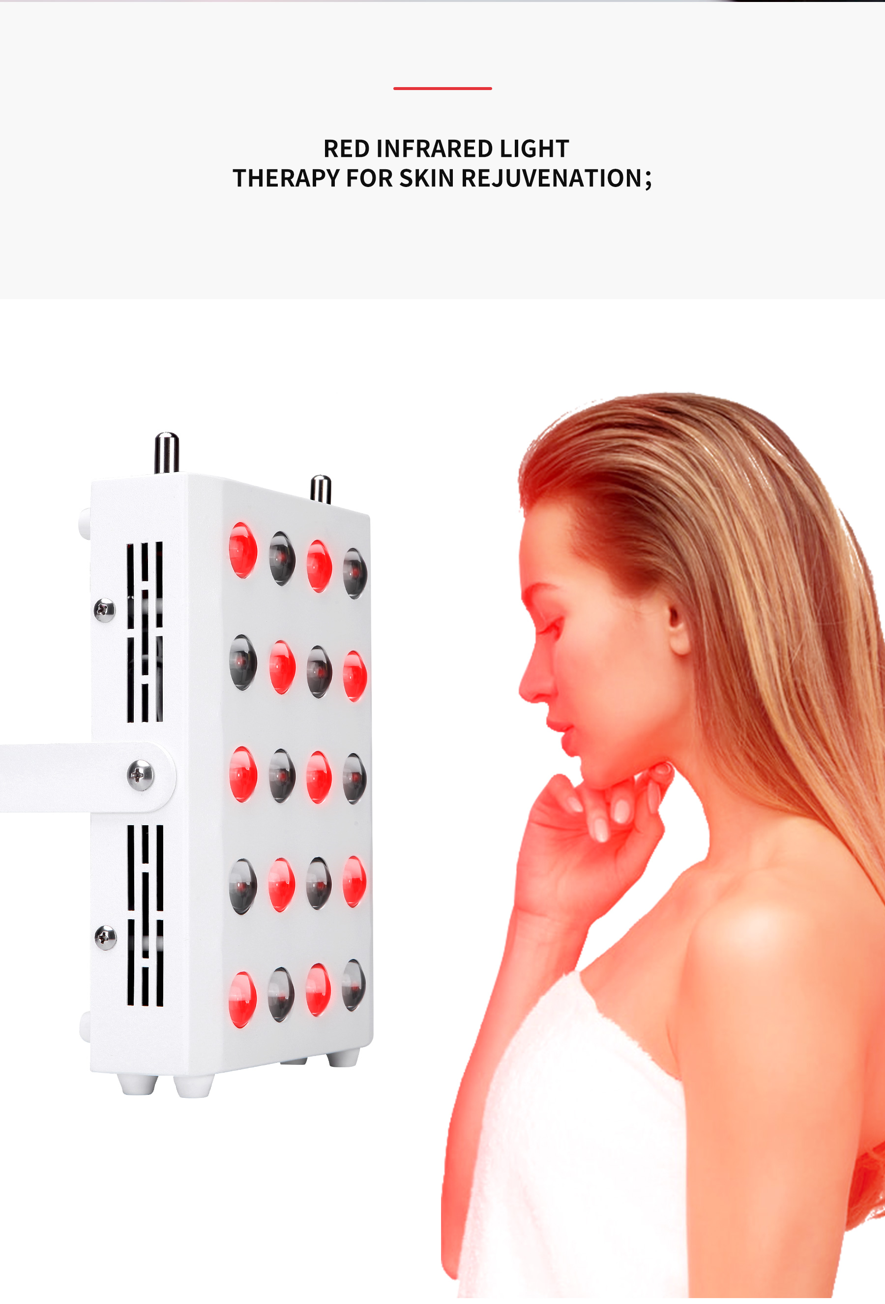 Kinreen Red Light Therapy Panel- B5 Two Fold Panels - Focus on Skin ...