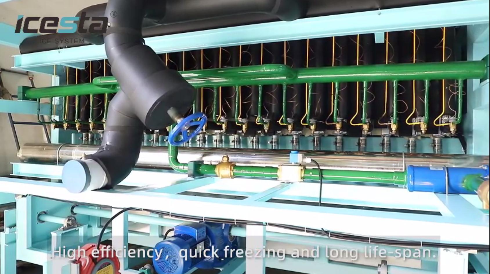 Direct cooling block ice machinefull automatic 42t from ICESTA,ice size ...