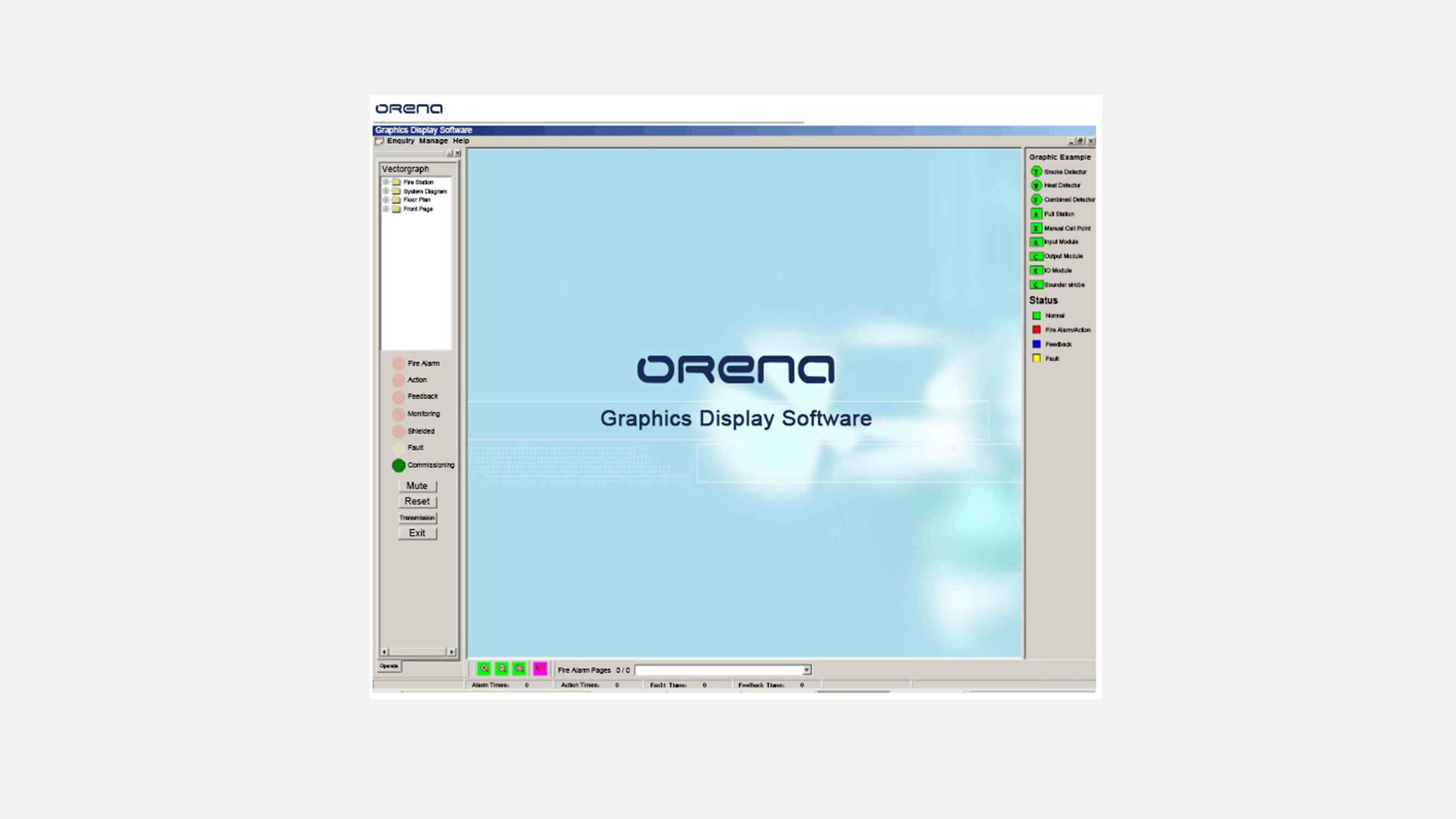 Fire Detection And Alarm Graphic Display Software OTW6000