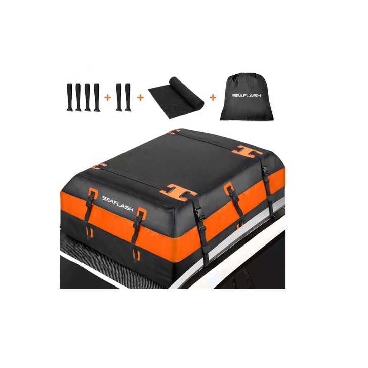 Car Roof Storage Bag 15 Cubic feet Waterproof for All Cars Carrier Bags ...