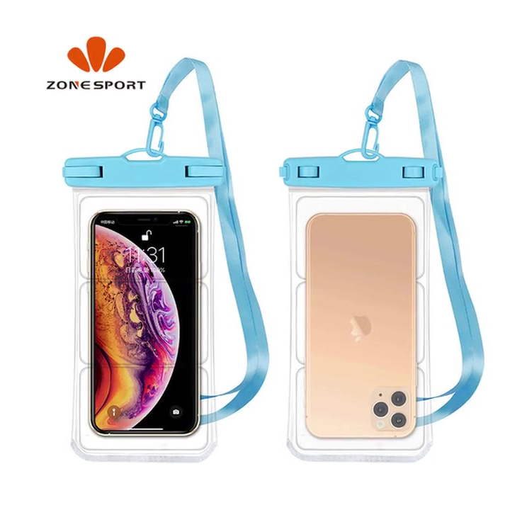 Underwater touch screen waterproof cell phone bag