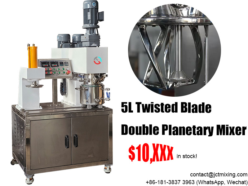 5L Twisted Blade Double Planetary Mixer | JCT Machinery | JCT Machinery