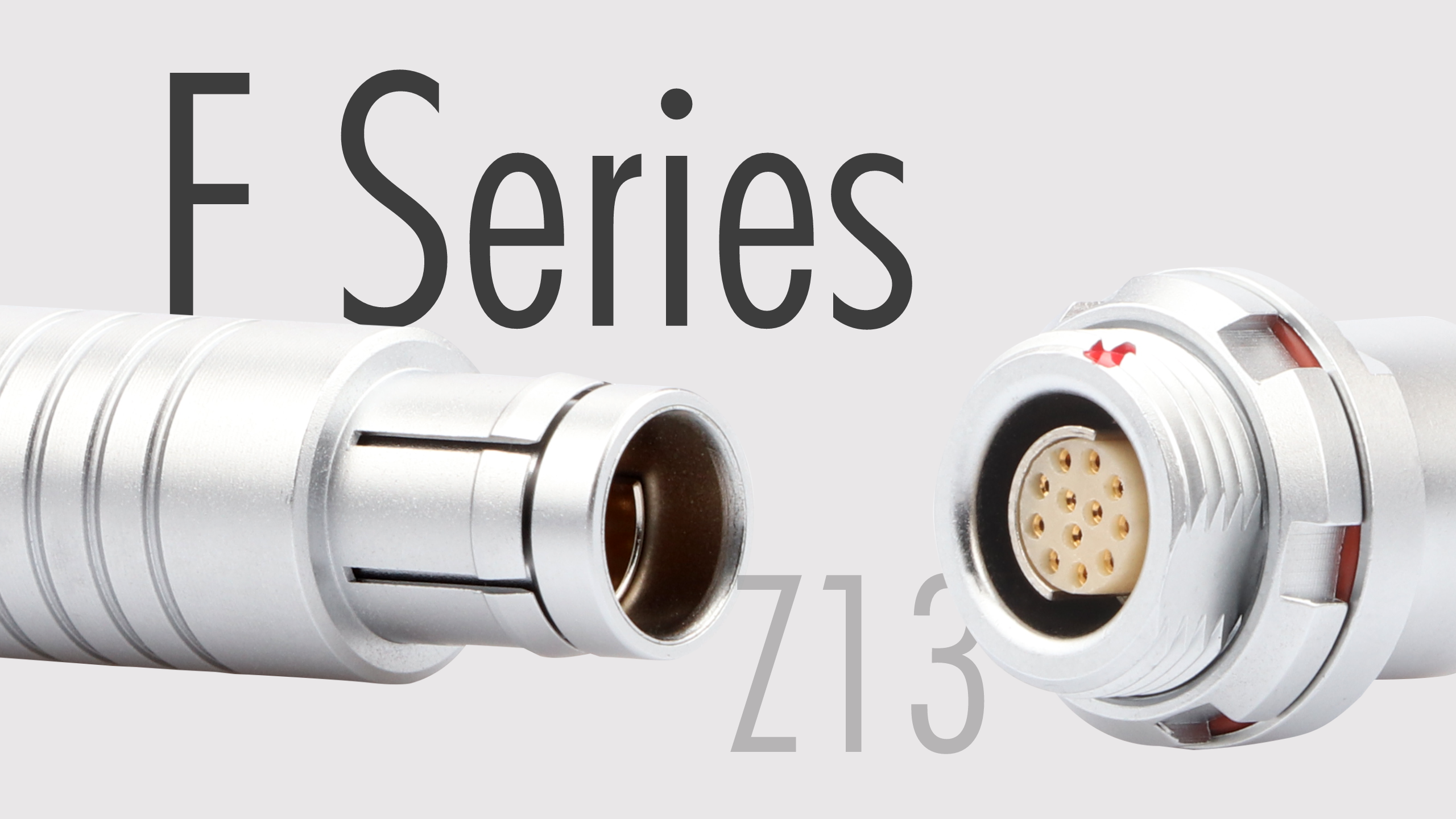 F Series S104 A066-130 2F.T1.G08 Straight plug male to Z13 female Push ...