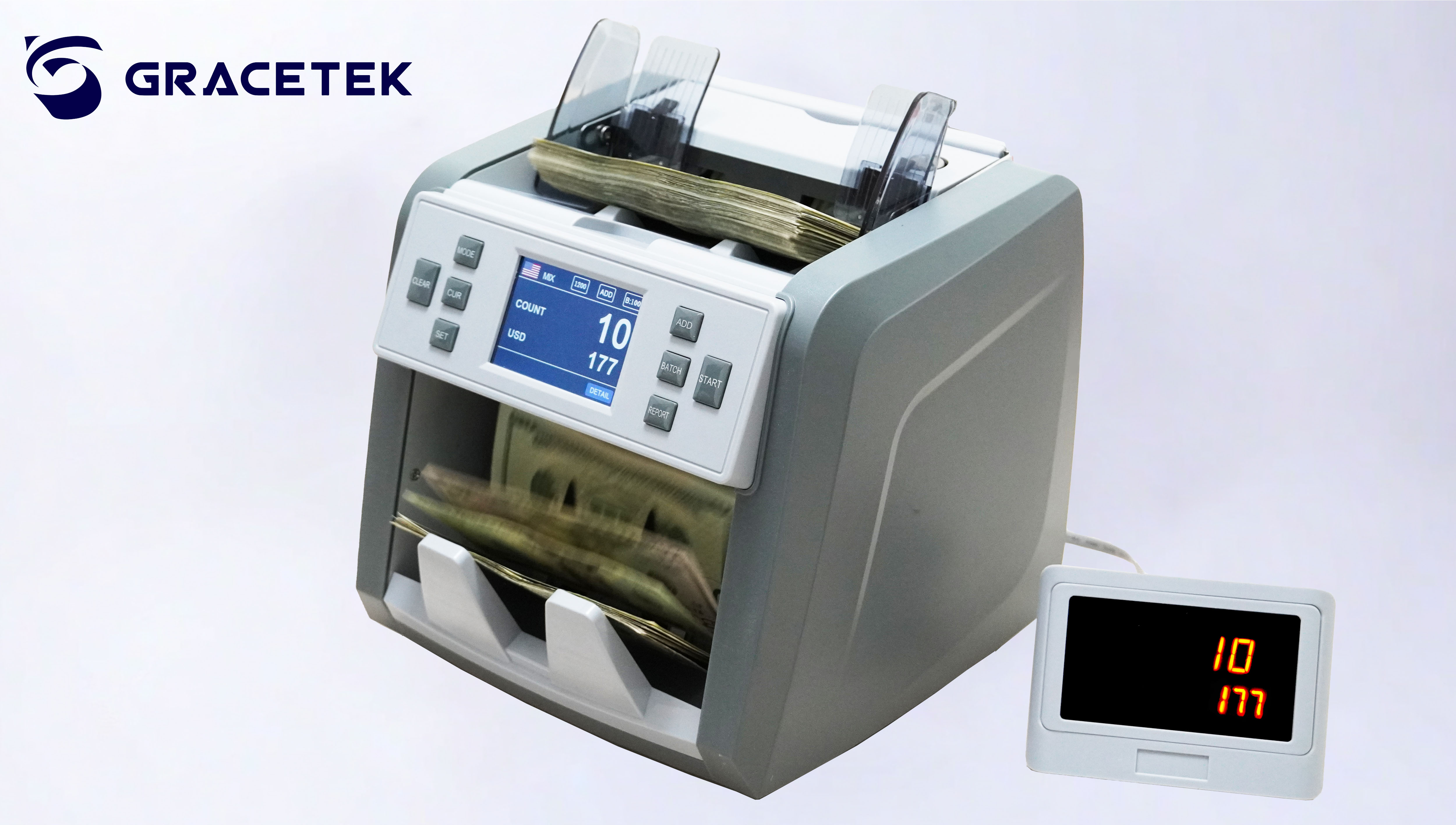 Best Quality GRACE Mixed Value Bill Money Counters Machine EC900