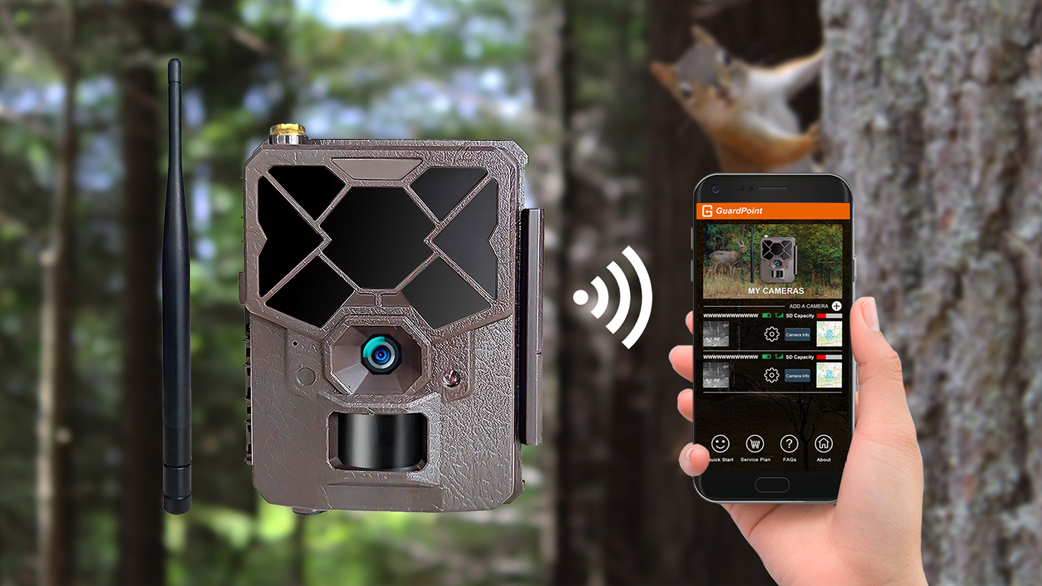 Quality Customized 4G cellular game camera no-glow flash for wildlife ...