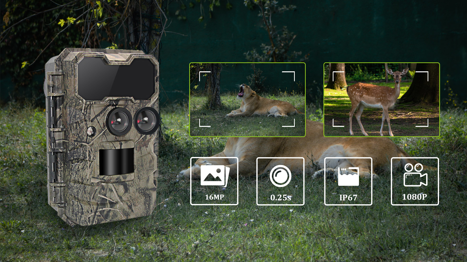 Keepguard 20MP trail camera with micro-lens for short-distance shooting