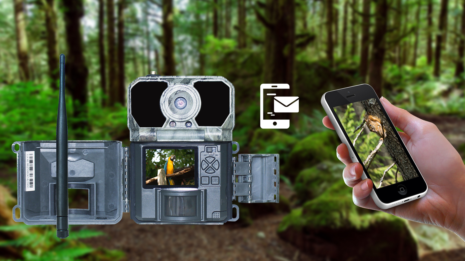 Keepguard 20MP 1080p SMTP MMS GPRS trail camera
