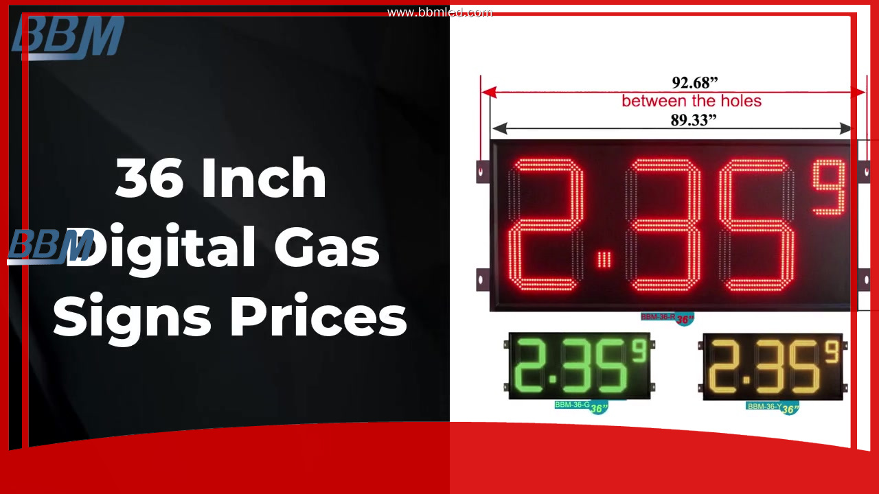 OEM gas station led signs factory | BBM Traffic Light