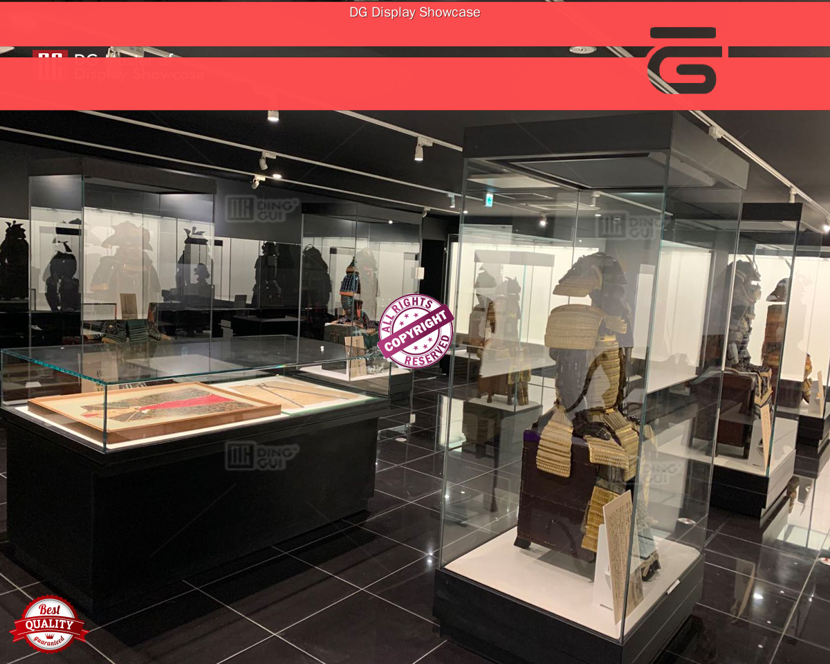 DG Display Showcase | Benotzerdefinéiert Musée Vitrine mat Tiräng ...