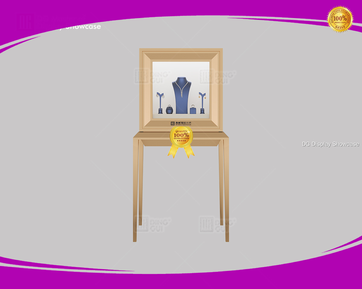 Dg Display Showcase Top Free Standing Glass Display Case Factory