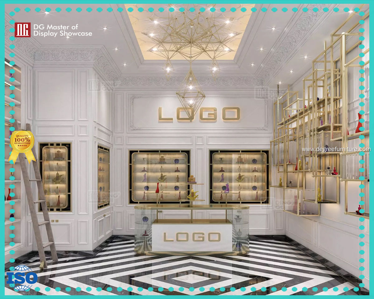 personalized perfume table display manufacturer | DG Display Showcase