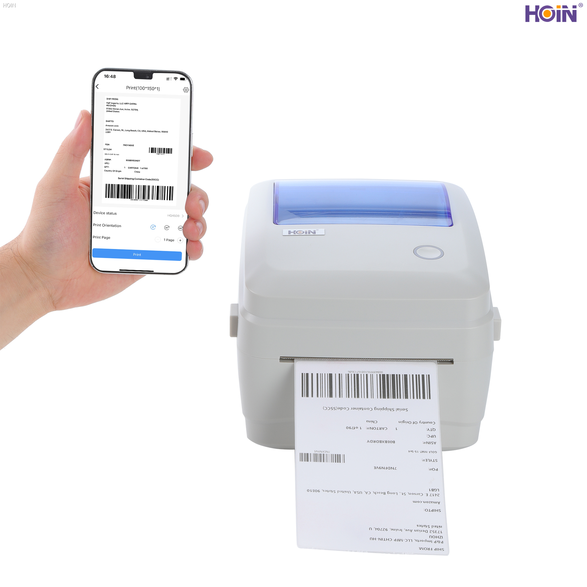 High-quality bluetooth 4x6 label printer Supply | HOIN