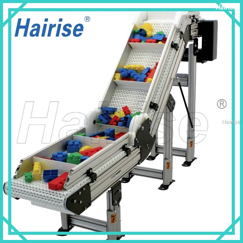 Hairise Inclined Z Belt Conveyor - ISO & FDA Certified Wood Conveyor