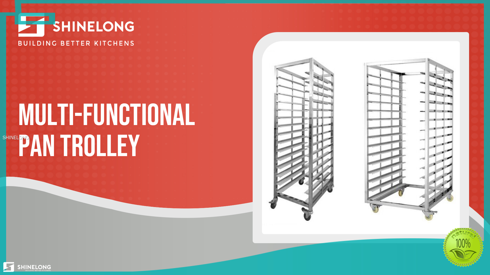 Bakery Racking Trolley with Trays: Stainless Steel 304, Customizable Size