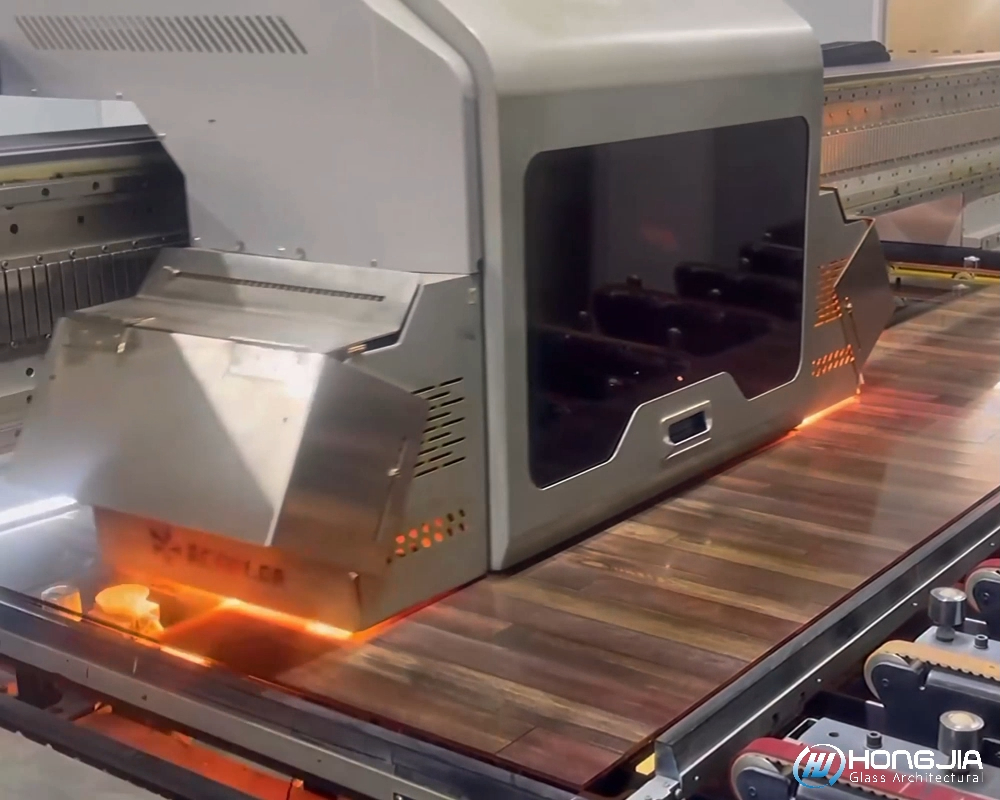 Custom Modern Digital Glass Printing Design - Hongjia Glass Manufacturer