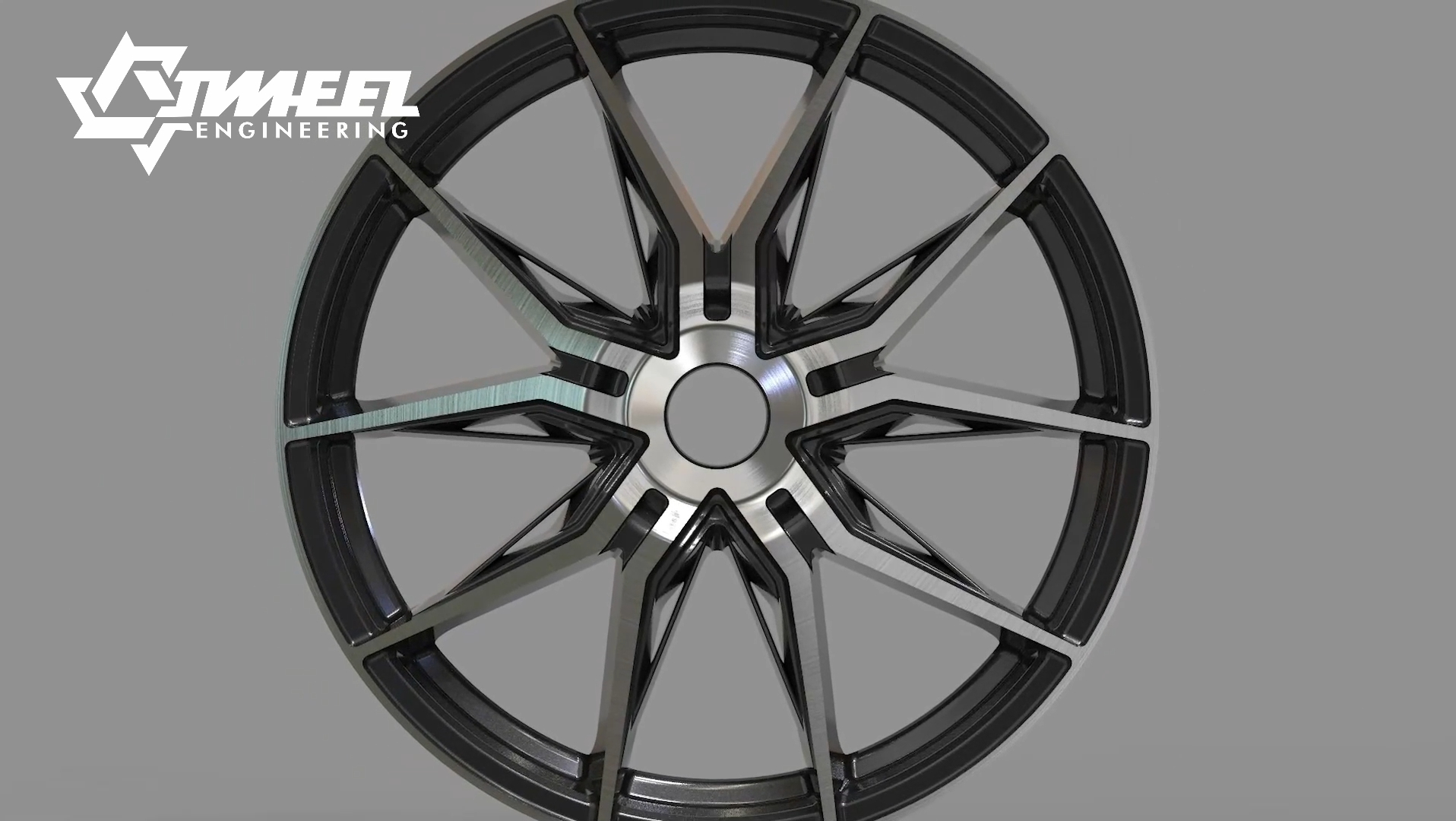 Y-Spoke One-piece casting Wheel Highlight Black Milling Edge| JWHEEL