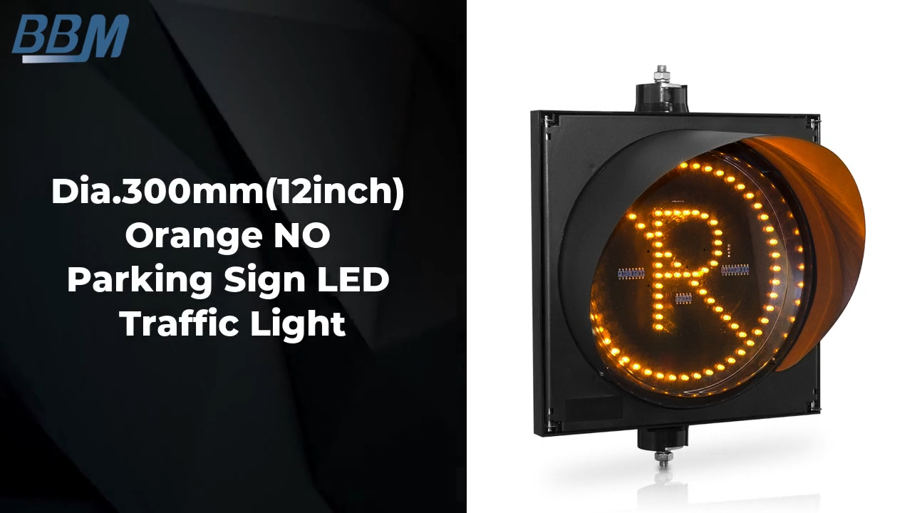 Orange NO Parking Sign LED Traffic Light | BBM LED