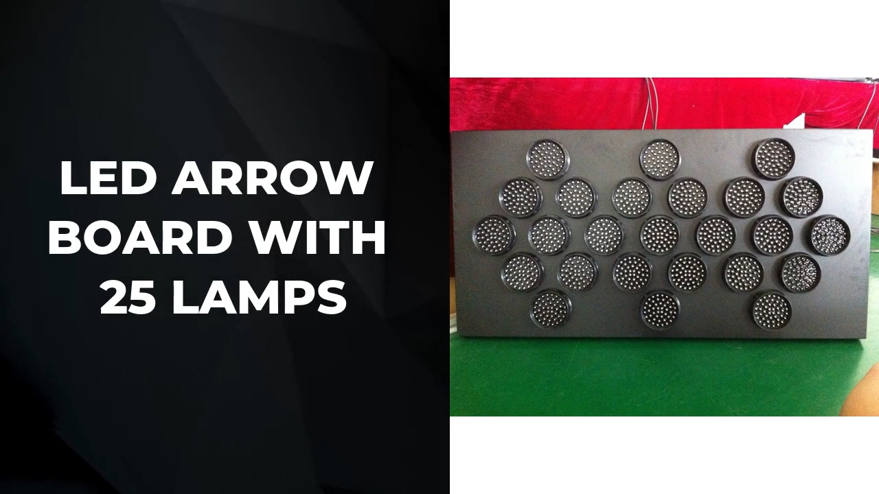 Professional custom LED arrow board supplier with 25 lamps-BBMLED | BBMLED