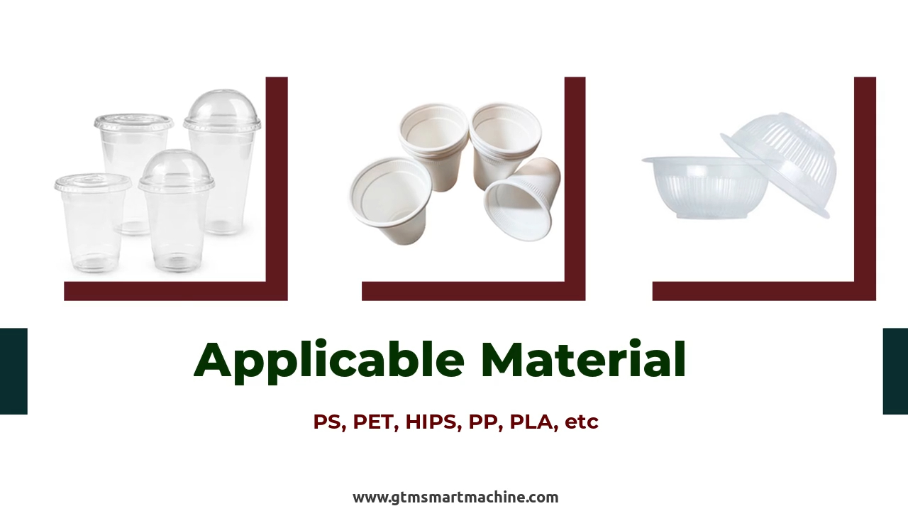 Automatic Full Servo Thermoforming PLA PP Plastic Ice Cream Yogurt Cup ...